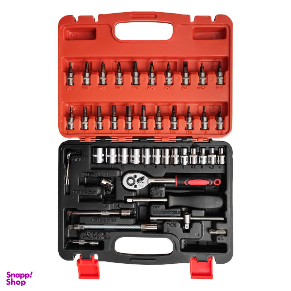 خرید و قیمت مجموعه 46 عددی آچار و سری بکس و پیچ گوشتی سوانبون مدل T-24601
