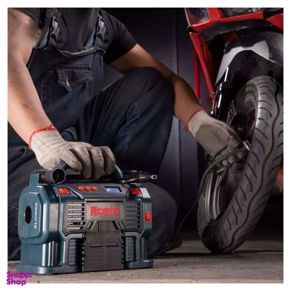 خرید و قیمت مینی کمپرسور سه کاره فندکی و برق شهری رونیکس کد RH-4261